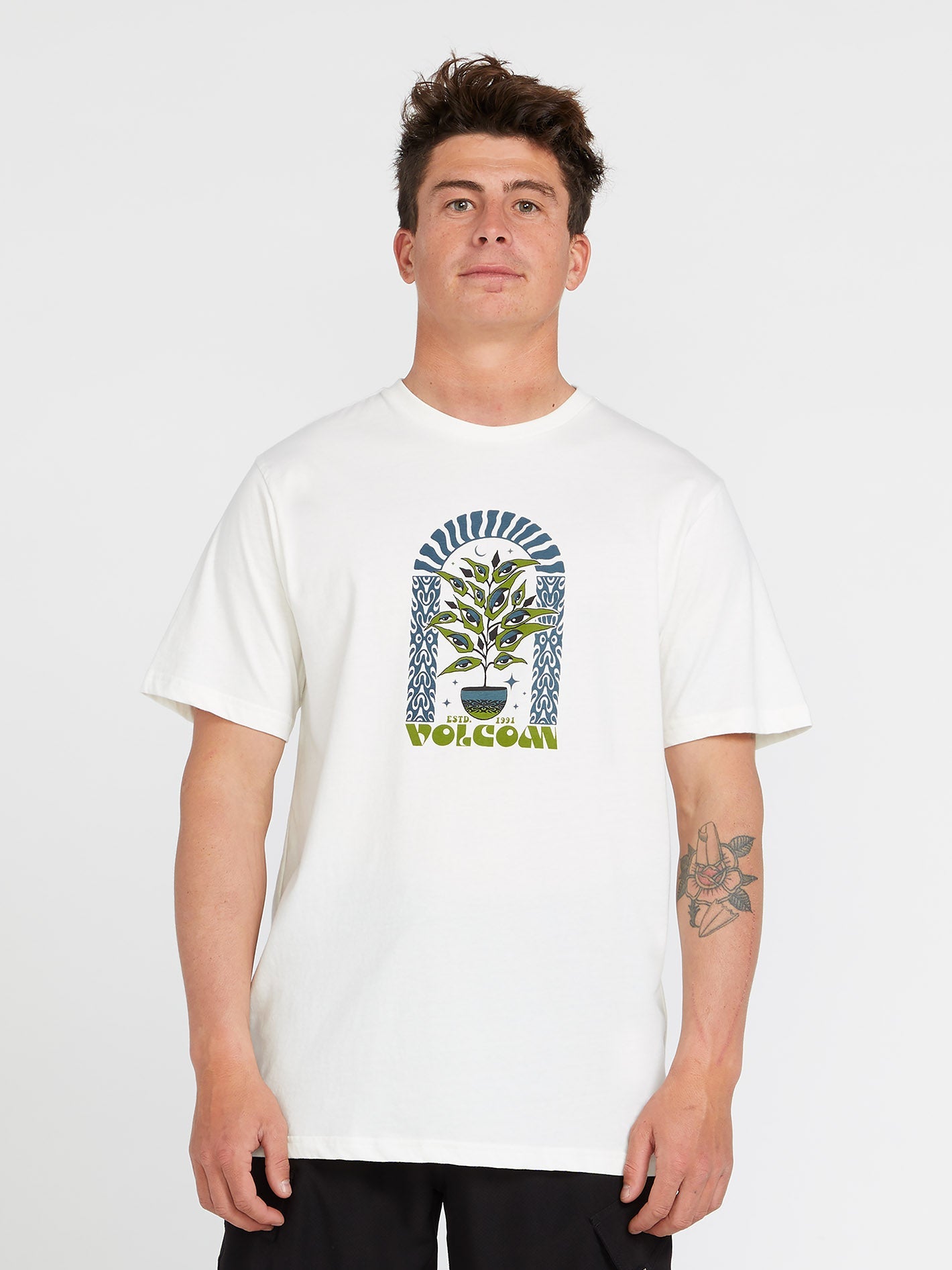 Delights Farm To Yarn T-Shirt - OFF WHITE - Herren - Volcom Schweiz – Volcom Switzerland