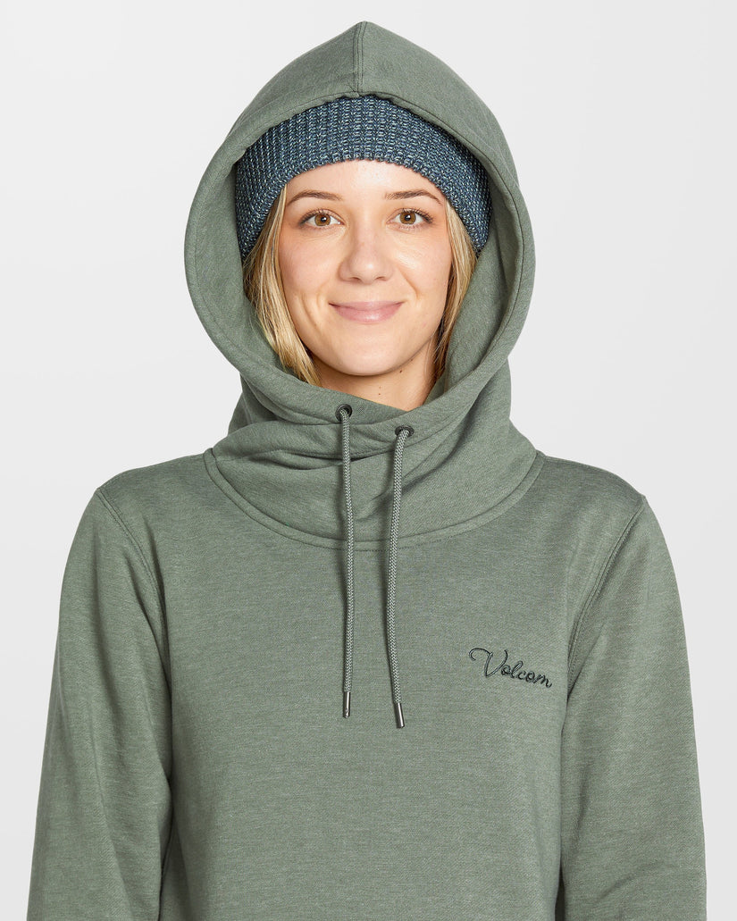 Tower Fleece Kapuzenpullover - Lichen Green - Damen - Volcom Schweiz ...