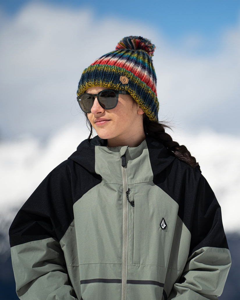 V.Co Lyra Bobble Beanie - Lichen Green - Damen - Volcom Schweiz - 2 ...