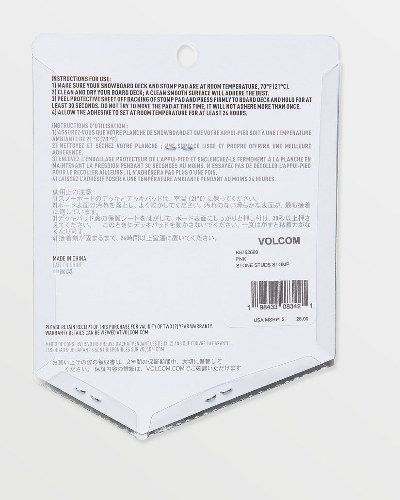 Stone Studs Stomp - Pink - Damen - Volcom Schweiz – Volcom Switzerland